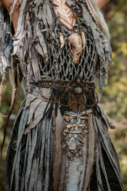 Mrazana Slavic Pagan Ritual Headdress And Witchy Belt - Shamanic ...