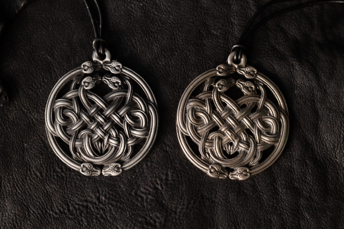 Cora Pendant: Celtic Serpent Knot Medallion - Neoshamana