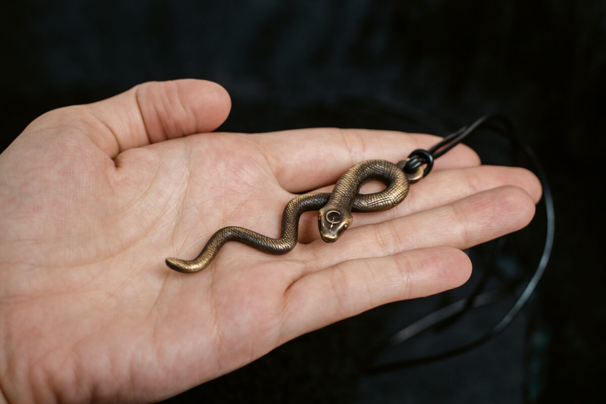 Serpent Amulet: Lilith Goddess Snake Pendant - Neoshamana